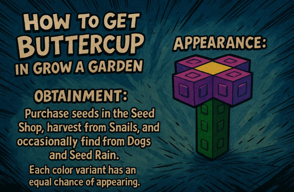 How to Get Buttercup in Grow a Garden – RSMoneySell
