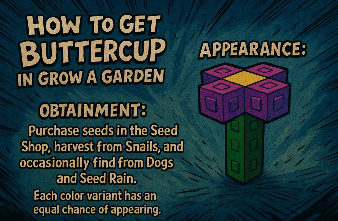 How to Get Buttercup in Grow a Garden – RSMoneySell